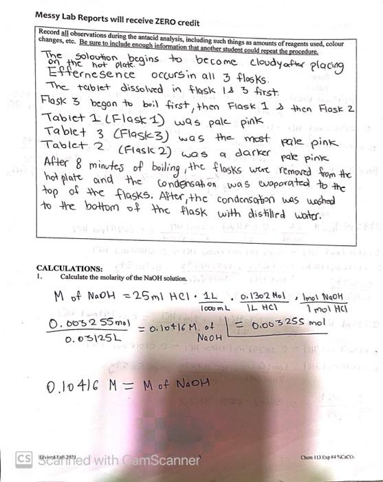 please help me in the lab report. here are few | Chegg.com