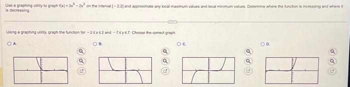Solved part a.) choose the correct graph part b.) identify | Chegg.com Solved part a.) choose the correct graph part b.) identify | Chegg.com