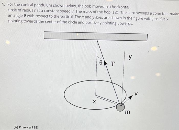 Solved (c) Calculate Numerical Values For the conical | Chegg.com
