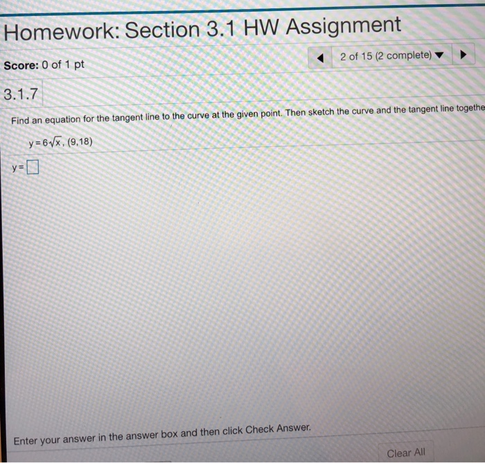 Solved Homework Section 3 1 Hw Assignment Score 0 Of 1 Pt
