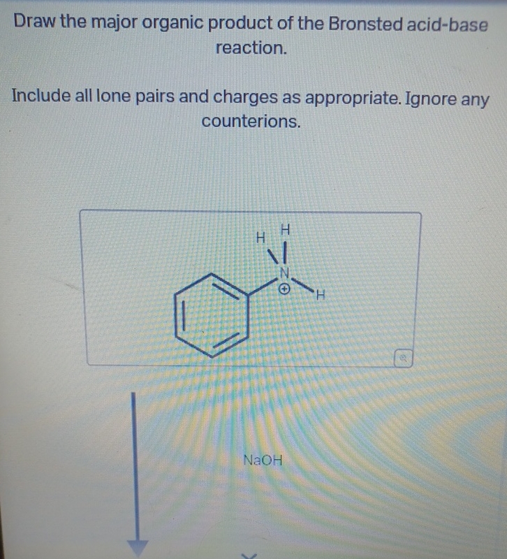 Solved Draw the major organic product of the Bronsted | Chegg.com