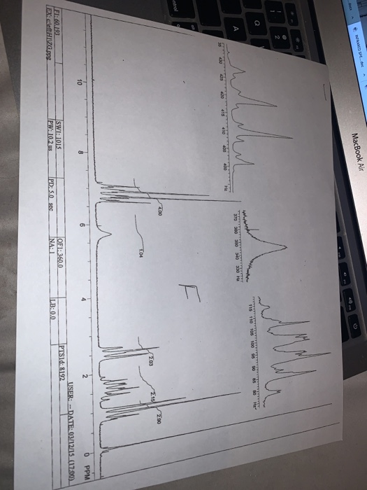 Solved Find the proton NMR, c13 NMR, DEPT NMR and ir and | Chegg.com
