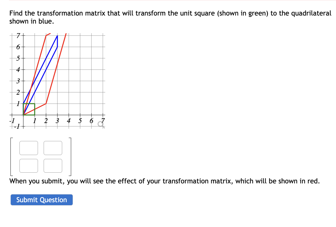Solved Find the transformation matrix that will transform | Chegg.com