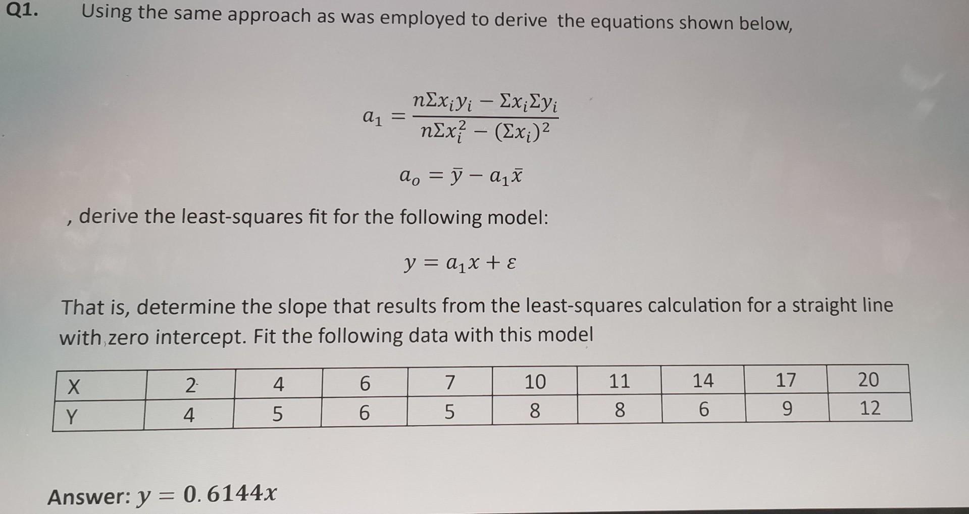 Solved Using the same approach as was employed to derive the | Chegg.com