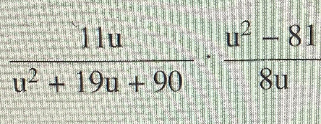 Solved 11uu2+19u+90*u2-818u | Chegg.com