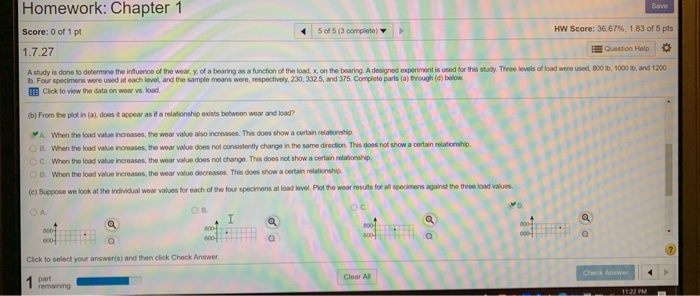 Solved Save Homework Chapter 1 Score 0 Of 1 Pt 5 Of 5 3
