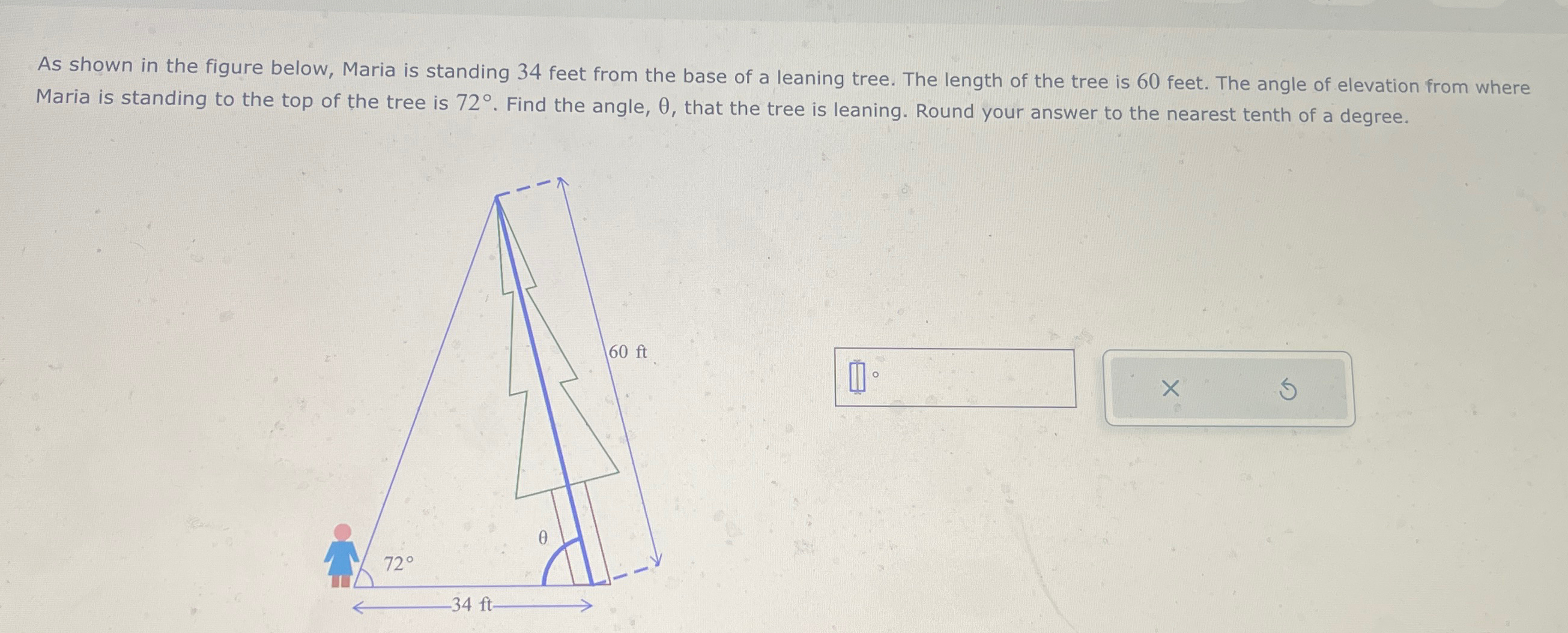 Solved As shown in the figure below, Maria is standing 34 | Chegg.com