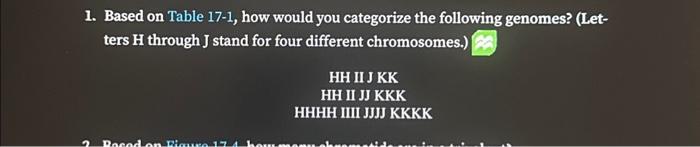 Solved 1. Based on Table 17-1, how would you categorize the | Chegg.com