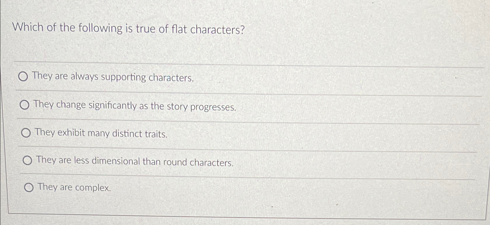 Solved Which of the following is true of flat | Chegg.com