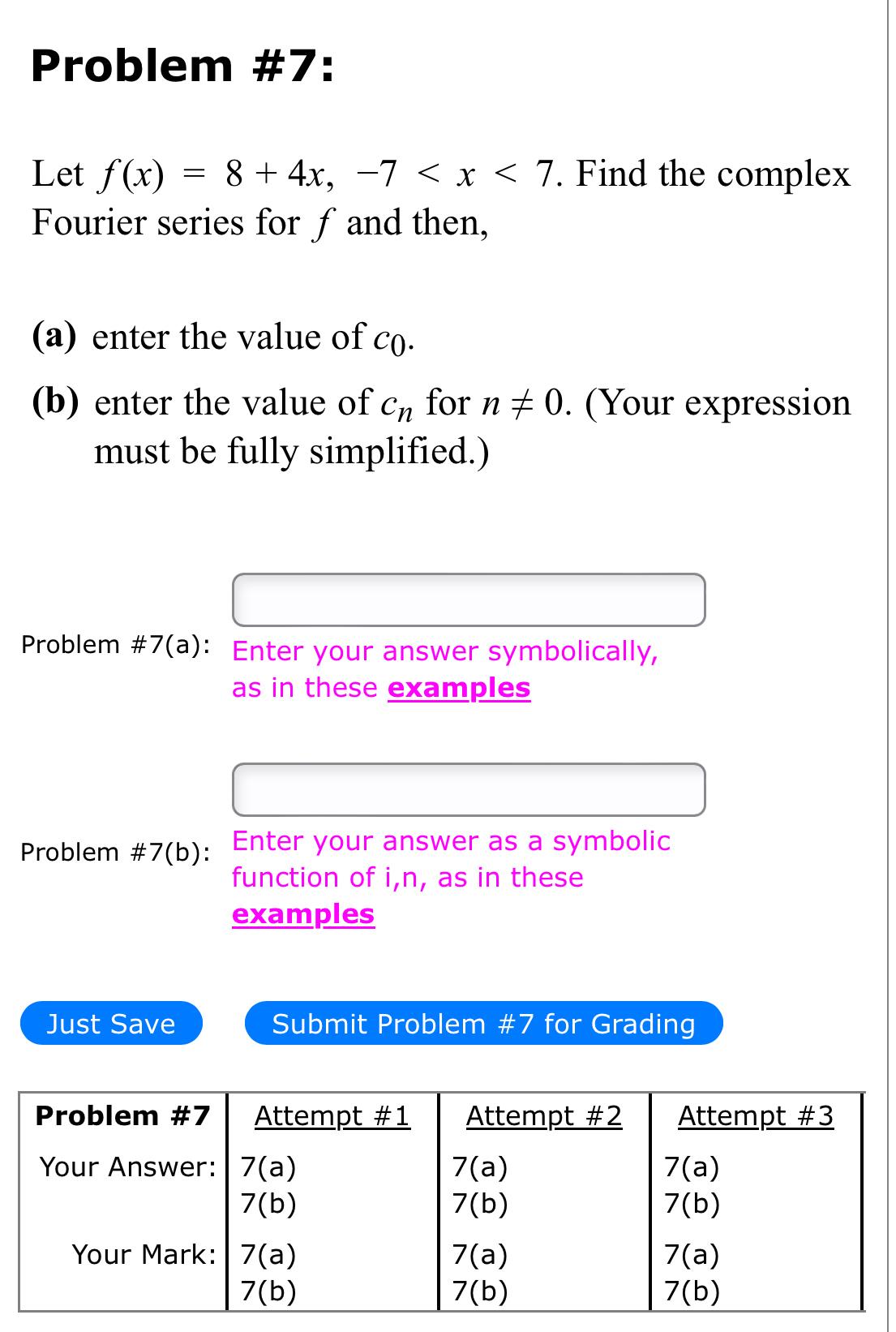 Solved Problem #7:Let | Chegg.com