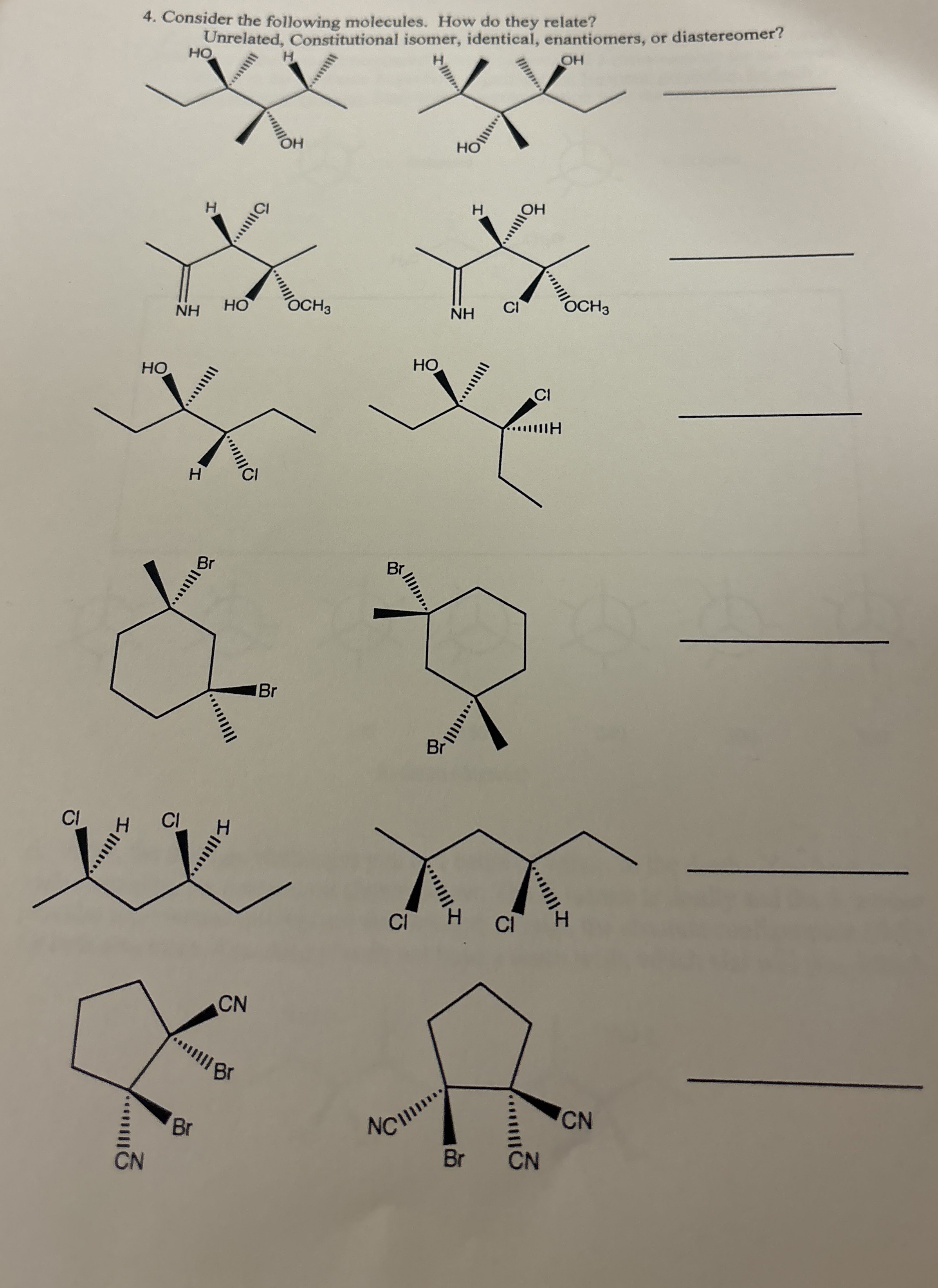 Solved Consider the following molecules. How do they | Chegg.com