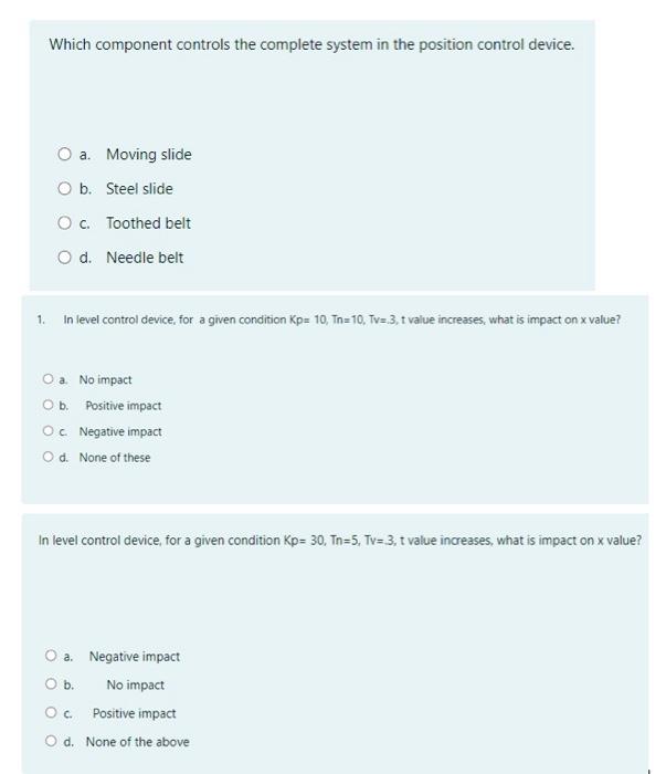 Solved Which component controls the complete system in the | Chegg.com