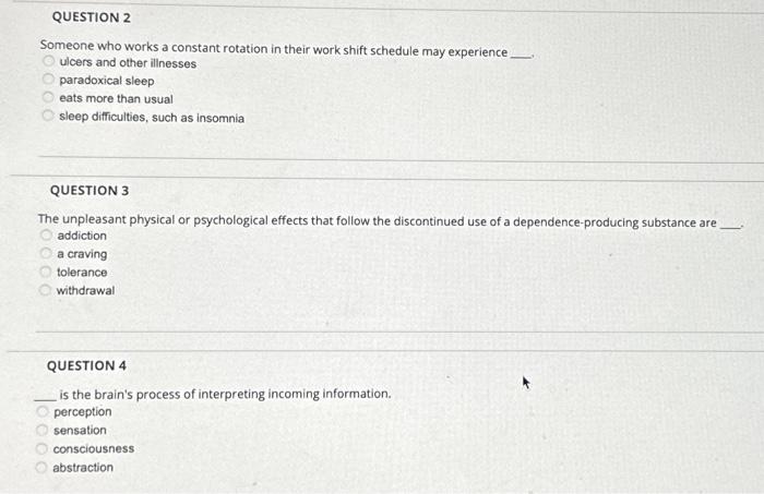 Solved Someone who works a constant rotation in their work | Chegg.com
