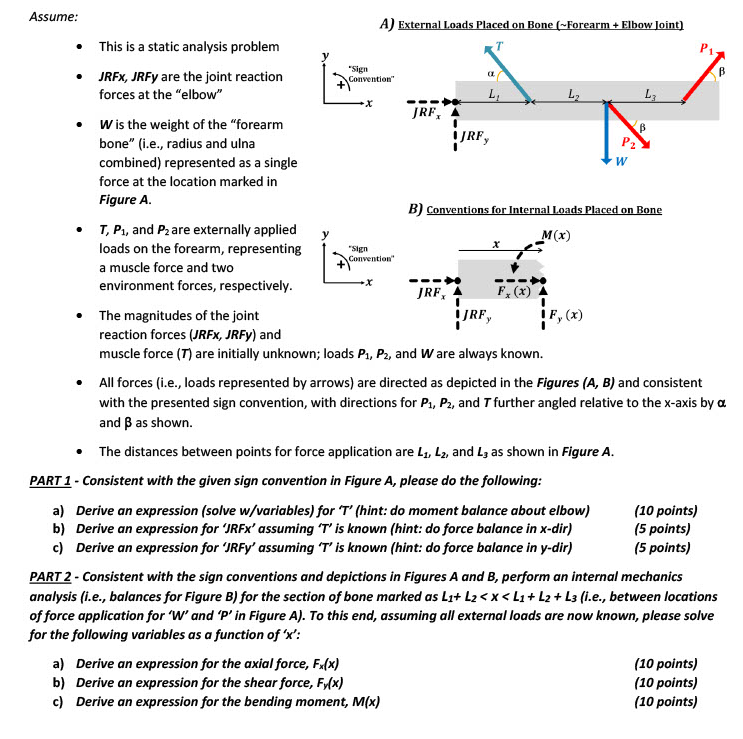 Solved This is a static analysis problemJRFx, ﻿JRFy are the | Chegg.com