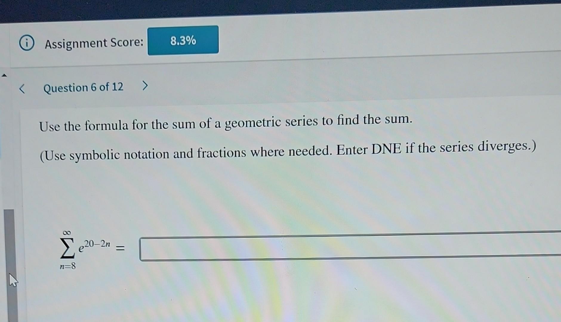 Solved Use the formula for the sum of a geometric series to | Chegg.com