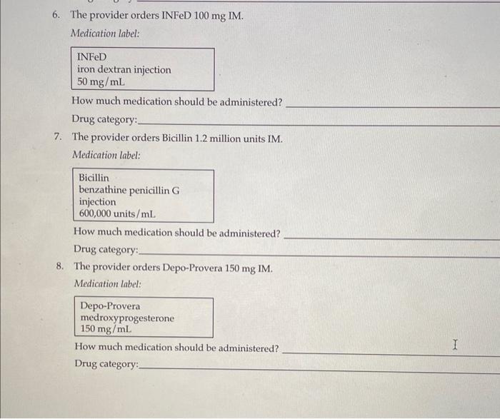 Solved Parenteral Administration: Practice Problems | Chegg.com