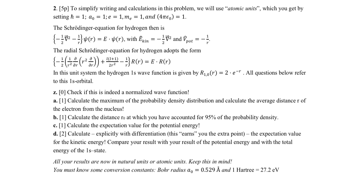 Solved [5p] ﻿To simplify writing and calculations in this | Chegg.com