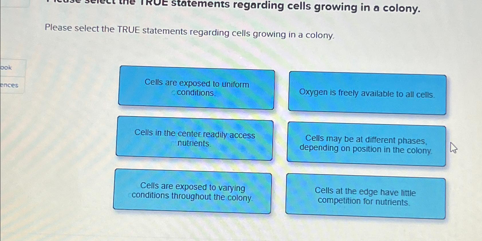 Solved Please select the TRUE statements regarding cells | Chegg.com