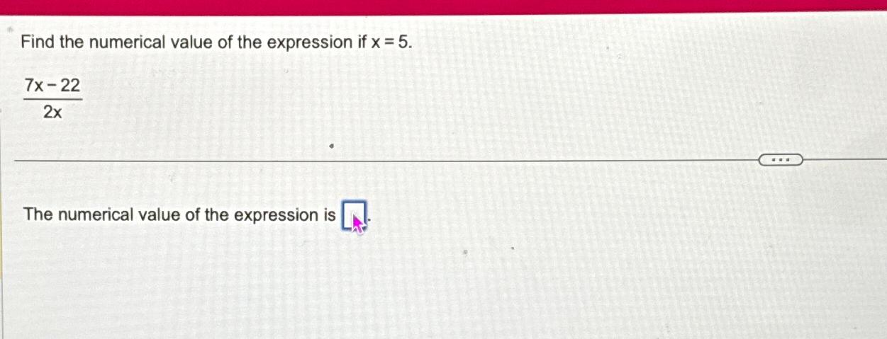 Solved Find the numerical value of the expression if | Chegg.com