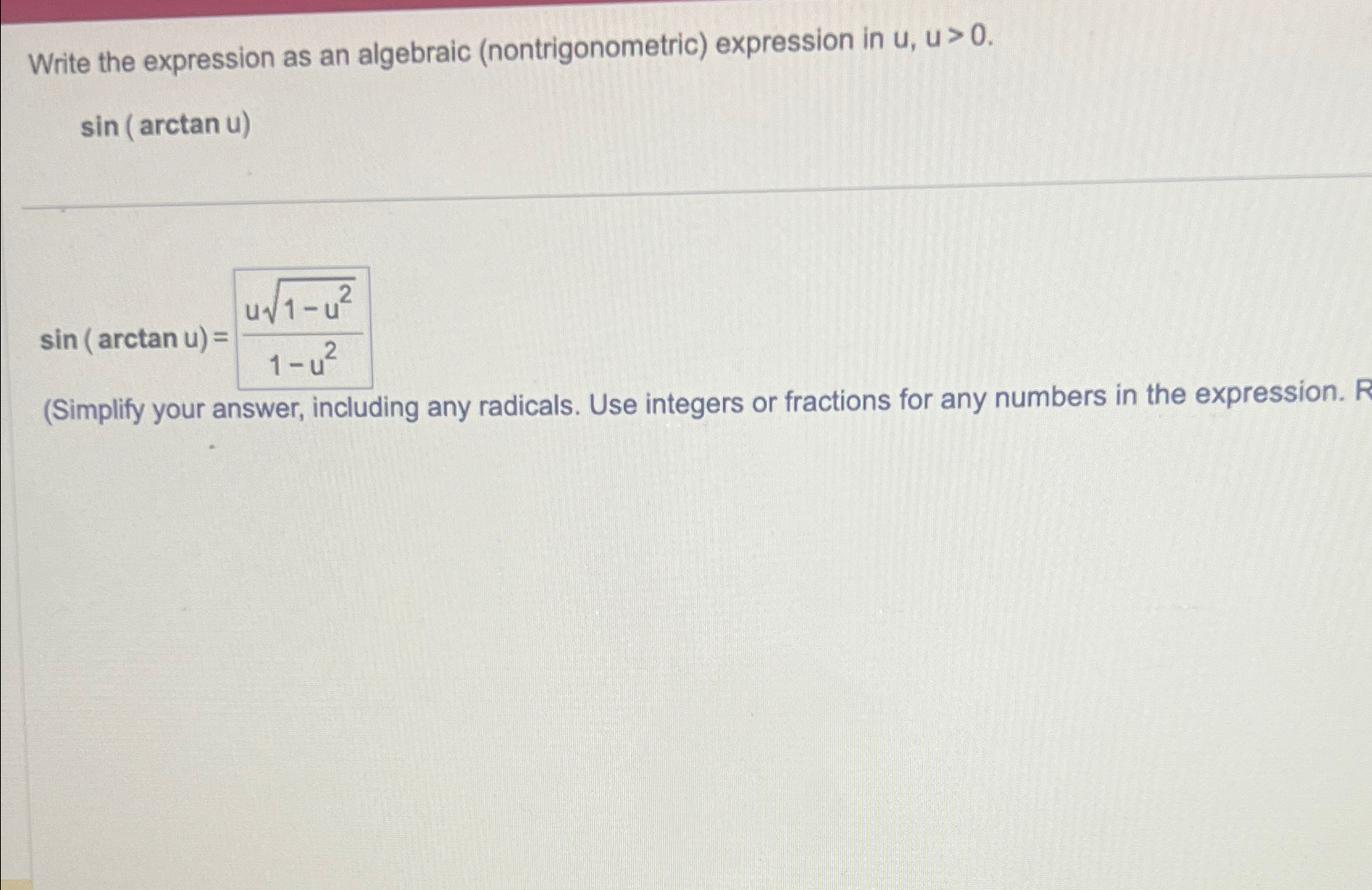 Solved Write the expression as an algebraic | Chegg.com
