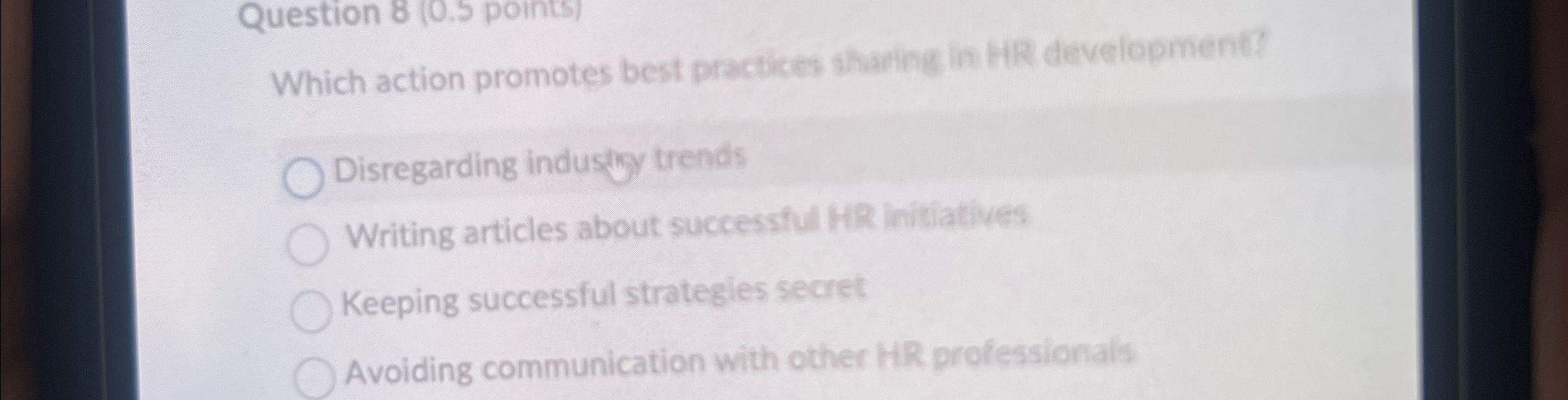 Solved Question 8 (0.5 ﻿points)Disregarding indusiky | Chegg.com