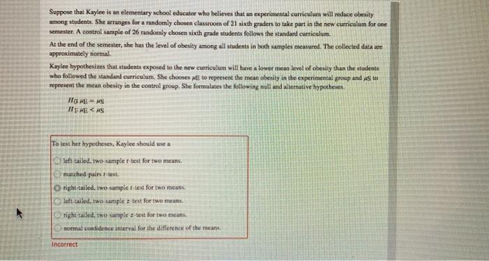 Solved Suppose a food scientist wants to determine whether | Chegg.com Solved Suppose a food scientist wants to determine whether | Chegg.com