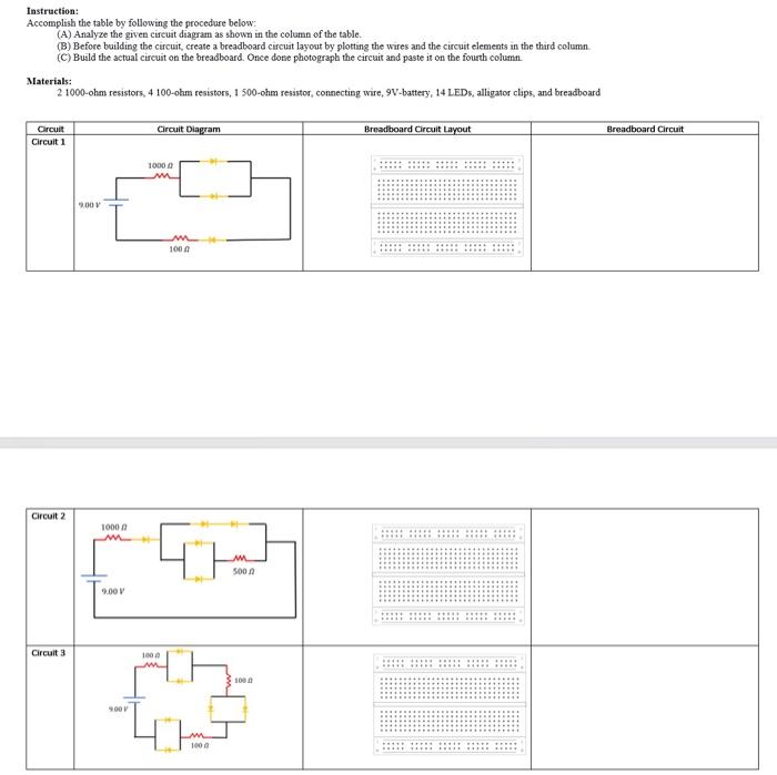 Solved Accomplish the table by following the procedure | Chegg.com