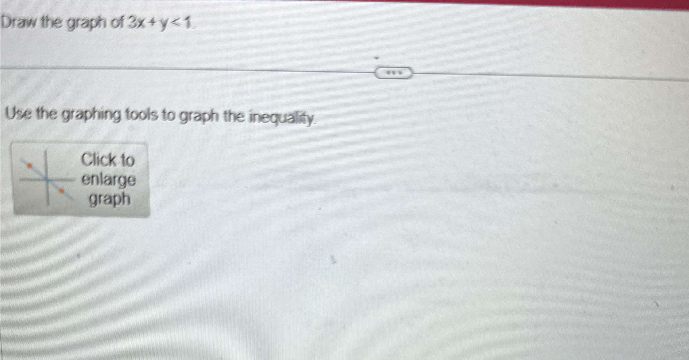 Solved Draw the graph of 3x+y