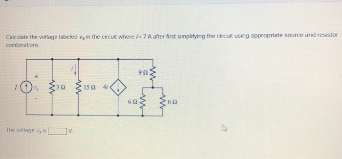 Solved Calculate the voltage labeled Vy in the circuit where | Chegg.com