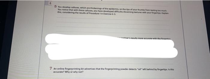 Solved 5. An online fingerprinting kit advertises that the | Chegg.com