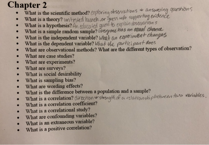 Solved Chapter 2 What is the scientific method? exploring | Chegg.com