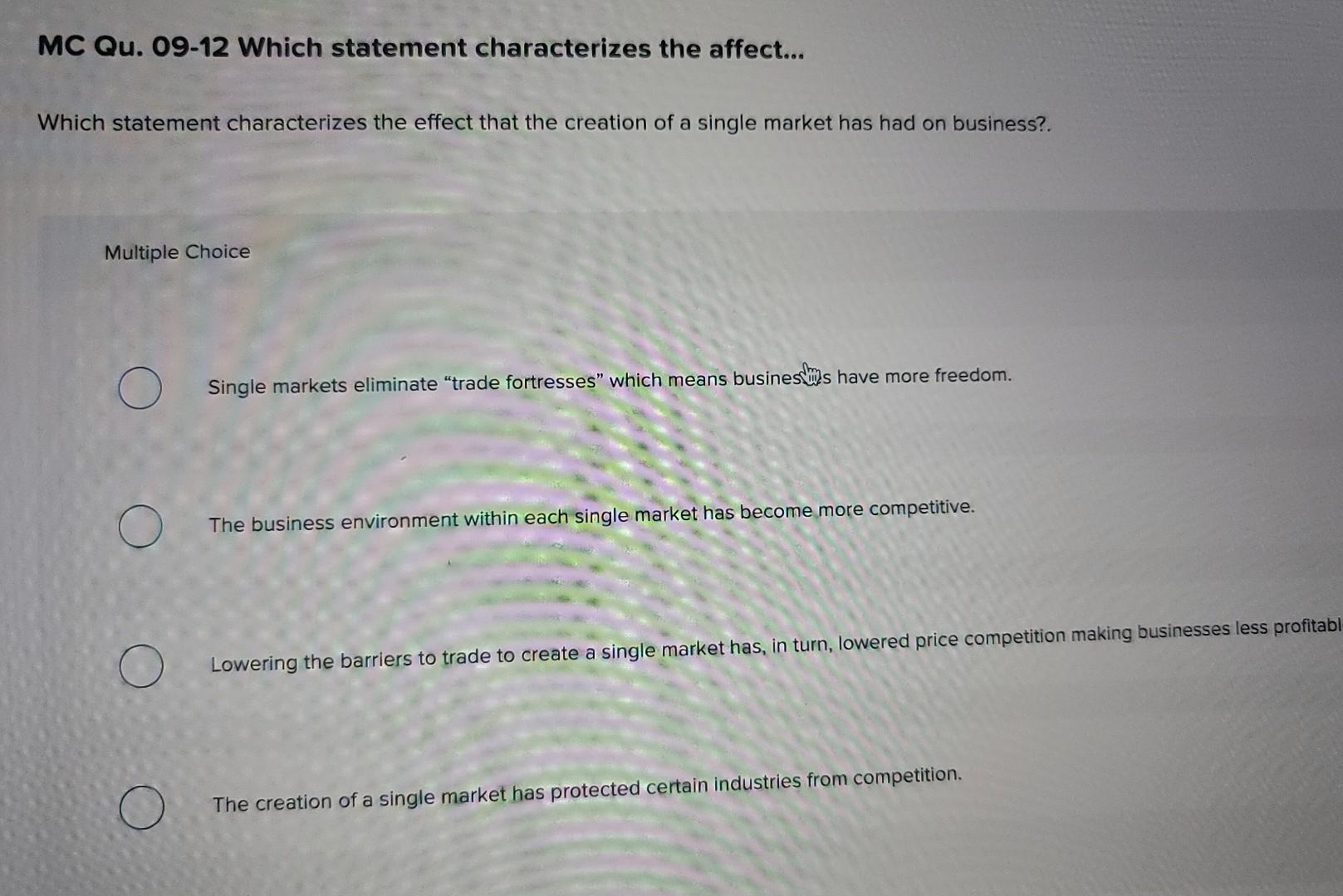 Solved MC Qu. 09-12 Which statement characterizes the | Chegg.com Solved MC Qu. 09-12 Which statement characterizes the | Chegg.com
