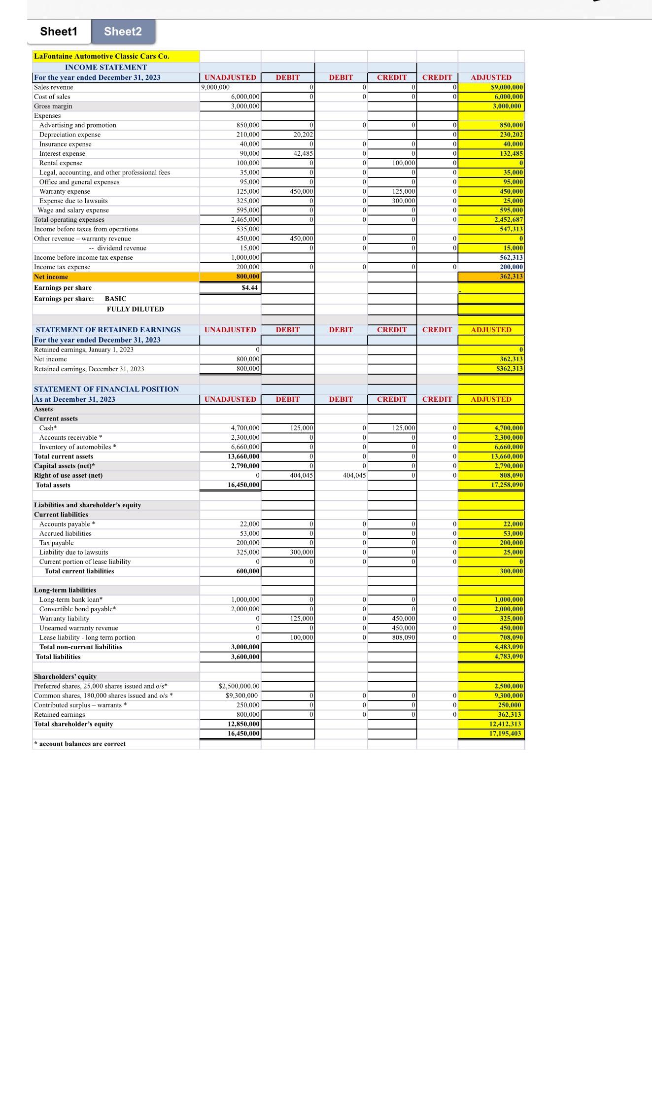 Prepare the correcting and adjusting entrieS. Prepare | Chegg.com