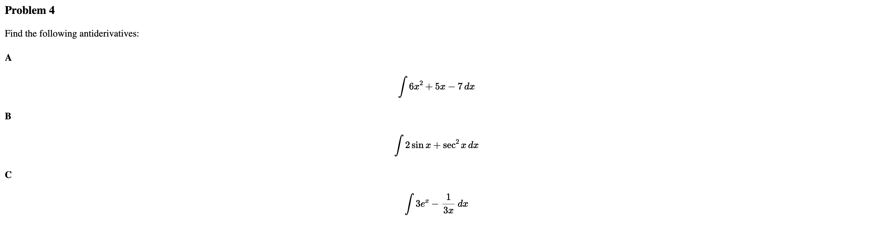 Solved Problem 4Find the following | Chegg.com Solved Problem 4Find the following | Chegg.com