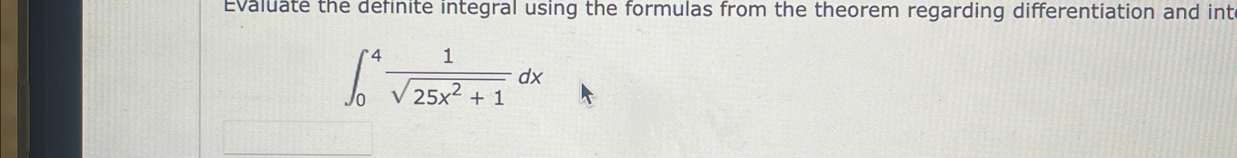 Solved Evaluate the definite integral using the formulas | Chegg.com