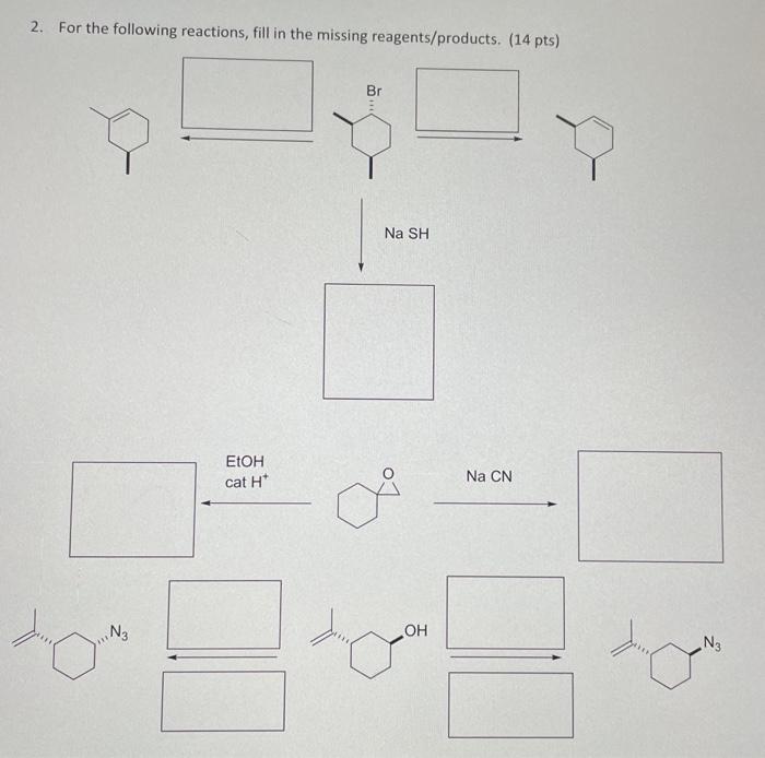 1. For each of the following ethers, identify the two | Chegg.com