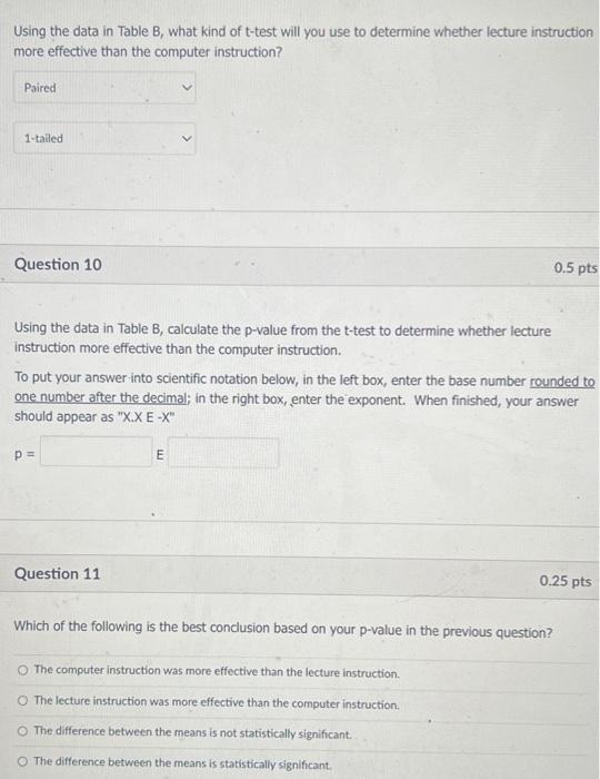 Solved Use the data below to answer the questions in Part 2. | Chegg.com