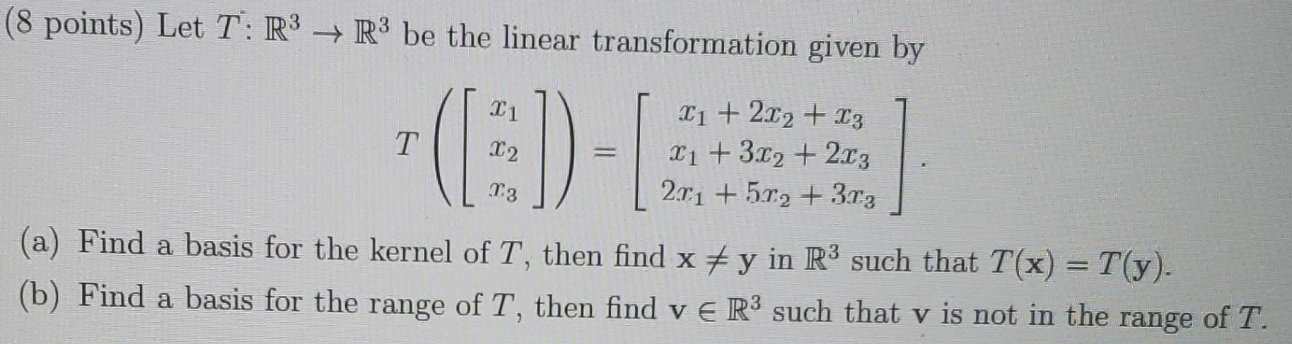Solved linear algebra. you may use software to find RREF of | Chegg.com