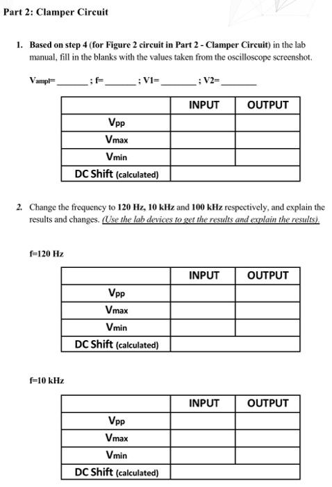 1. Based on step 4 (for Figure 2 circuit in Part 2 - | Chegg.com