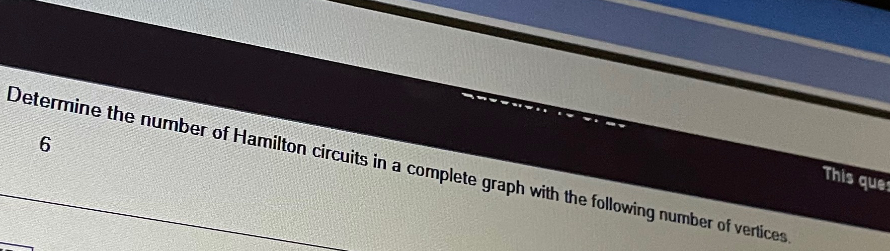 Solved Determine The Number Of Hamilton Circuits In A