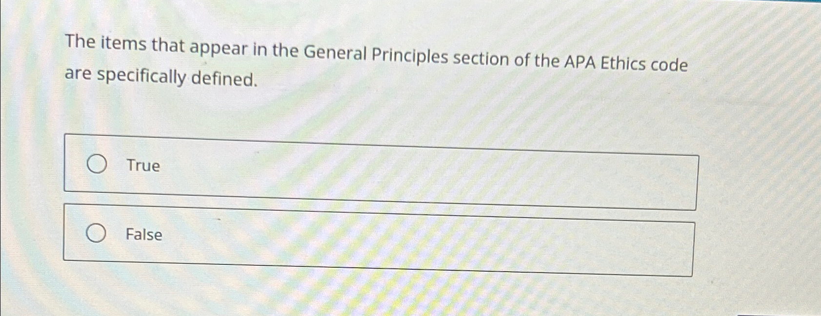Solved The items that appear in the General Principles | Chegg.com