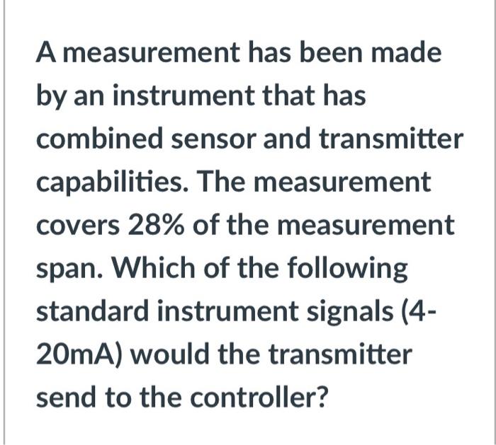 Solved A measurement has been made by an instrument that has | Chegg.com