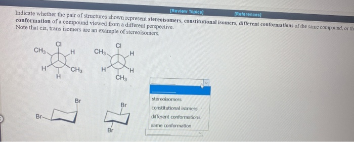 Solved [Review Topics (References) Indicate whether the pair | Chegg.com