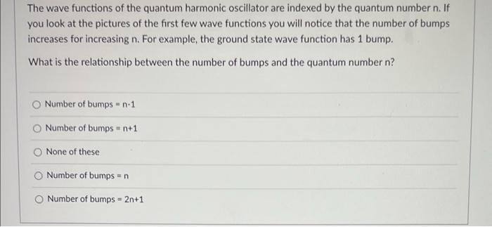 Solved The wave functions of the quantum harmonic oscillator | Chegg.com