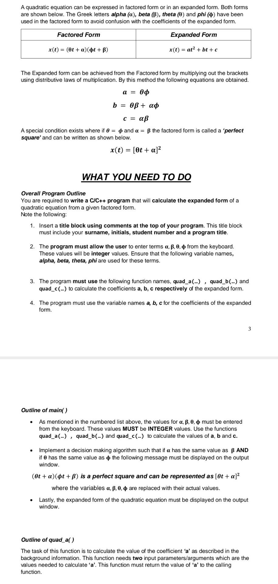 Solved A quadratic equation can be expressed in factored | Chegg.com