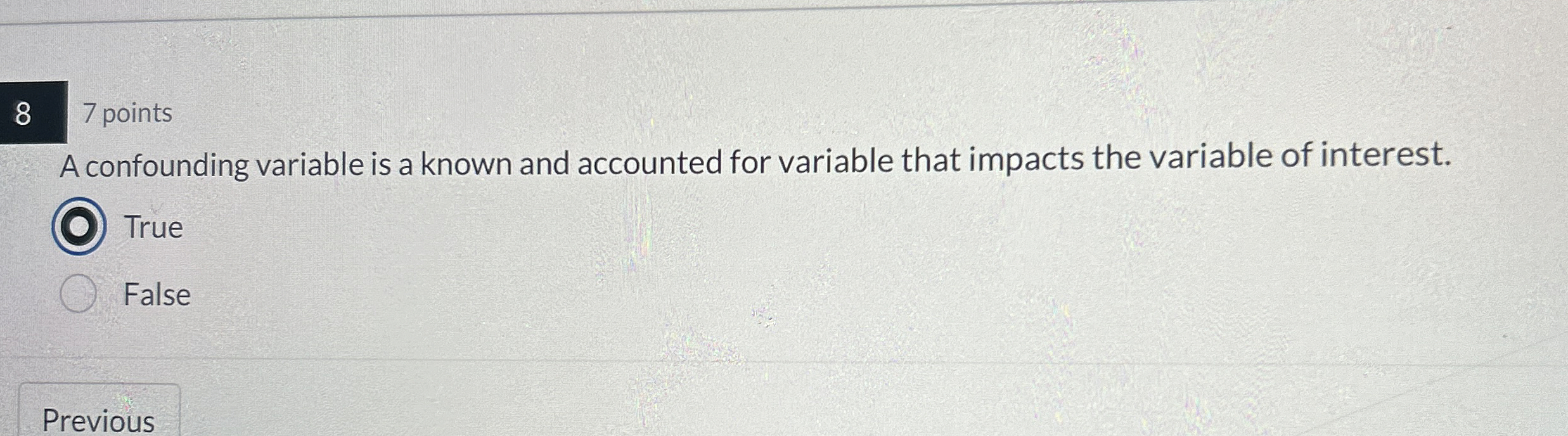Solved 87 ﻿pointsA confounding variable is a known and | Chegg.com