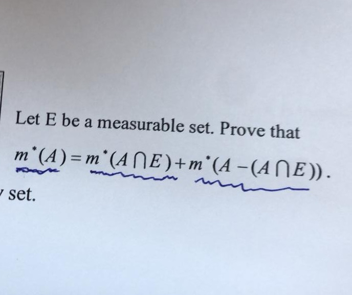 Solved Let E ﻿be a measurable set. Prove that | Chegg.com