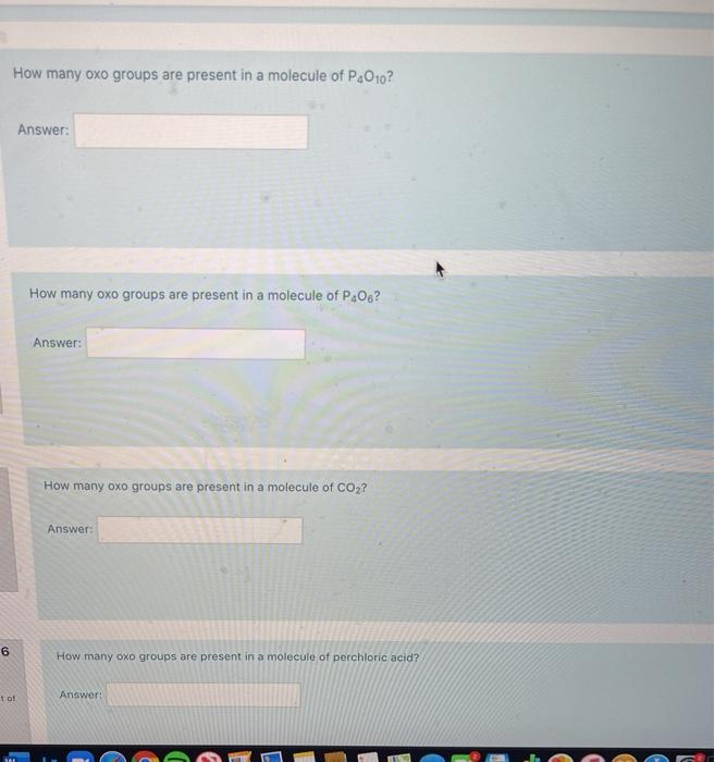 Solved How many oxo groups are present in a molecule of | Chegg.com