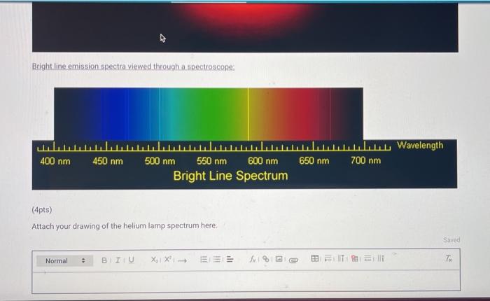 Solved (32pts) Part B. Spectroscope Analysis of Atomic Gases | Chegg.com