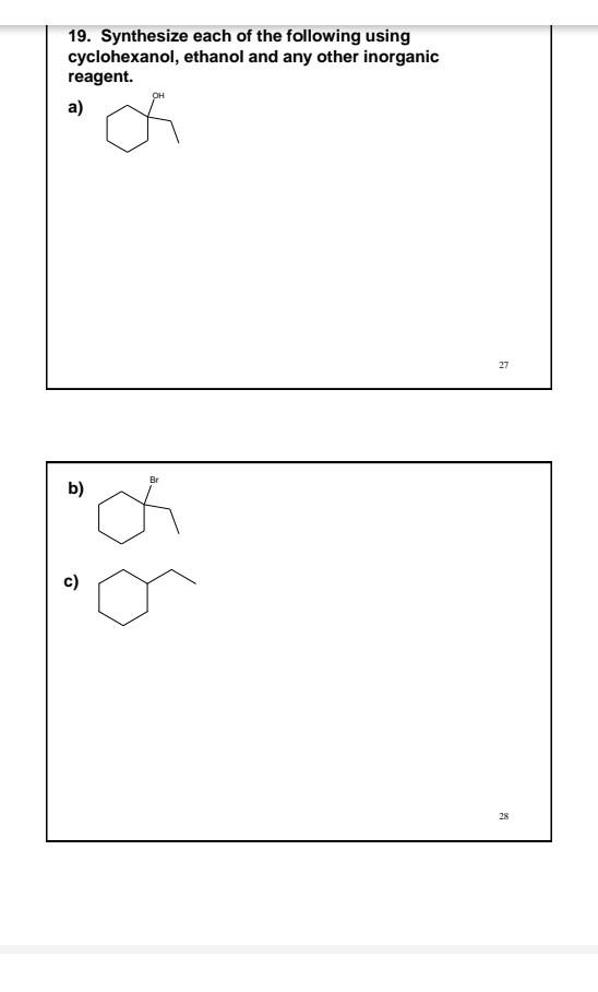Solved 16. Draw out the products when each compound is | Chegg.com